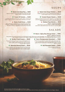 Menu – Curry Maria
